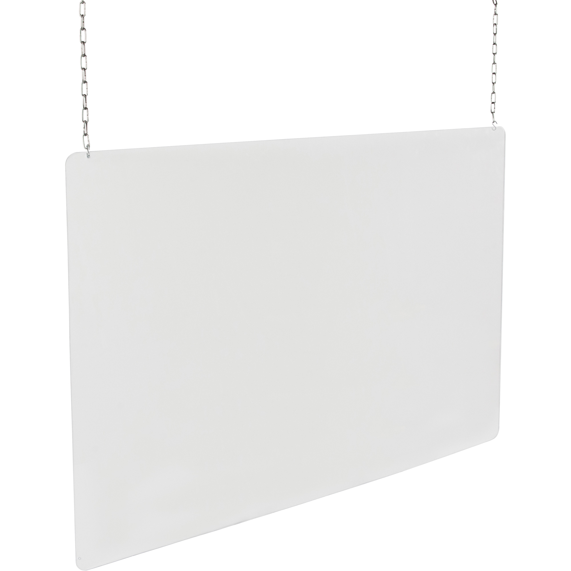 Ceiling Mounted Safety Shield, 24" W x 48" H SGU444 | Industrial Sales
